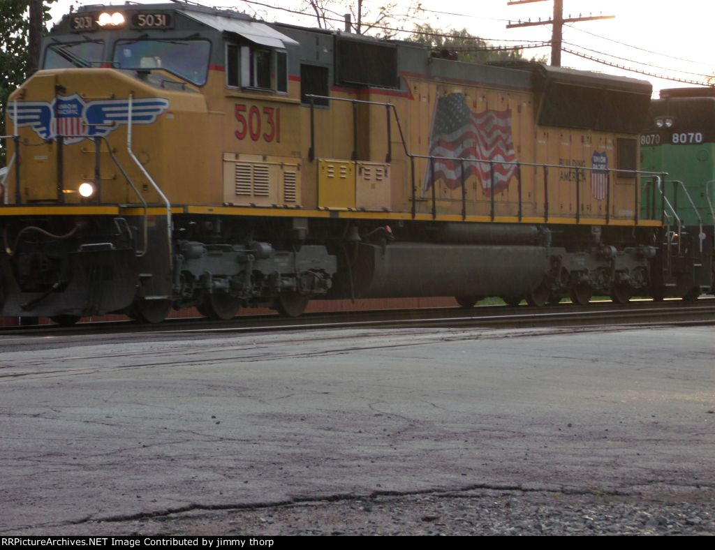 UP 5031 On CSX Q376 fall of 2011